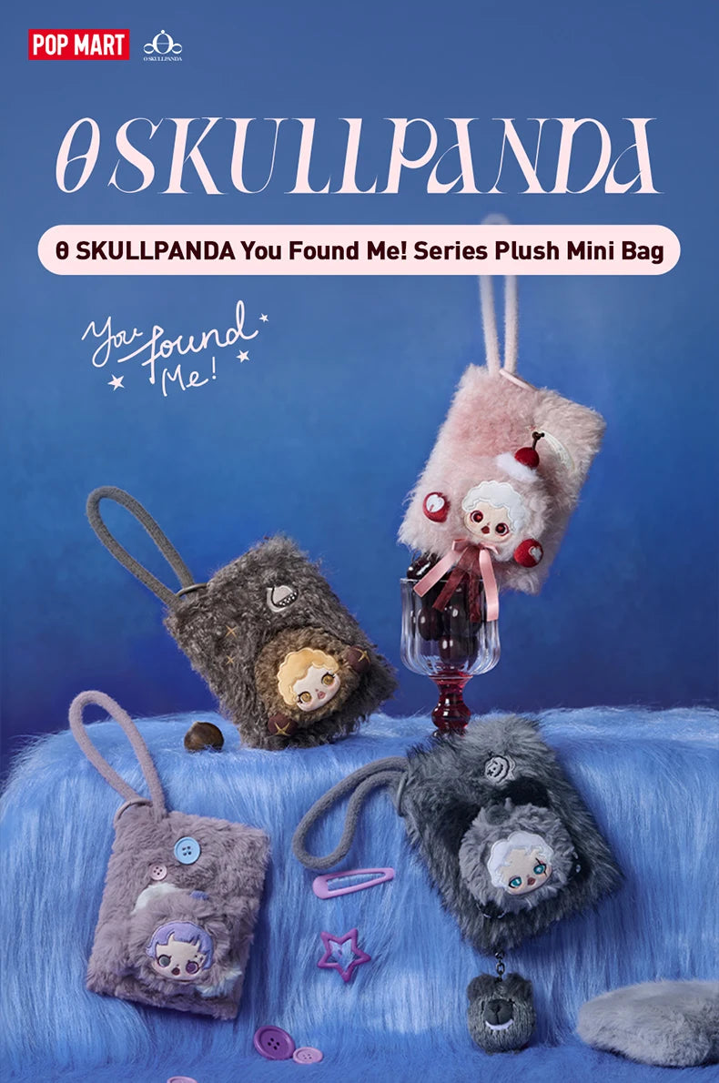 POP MART SKULLPANDA You Found Me Plush Mini Bag | BlindBox NZ