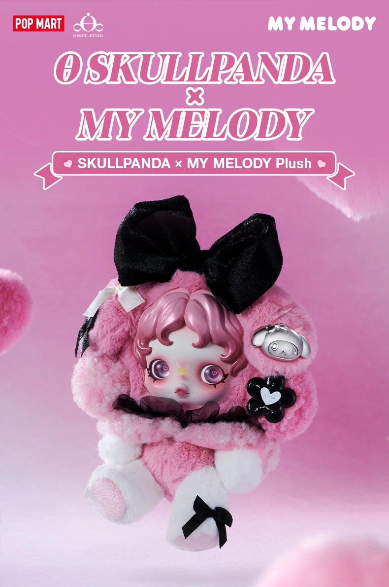 POP MART SKULLPANDA × My Melody Plush Pendant | BlindBox NZ