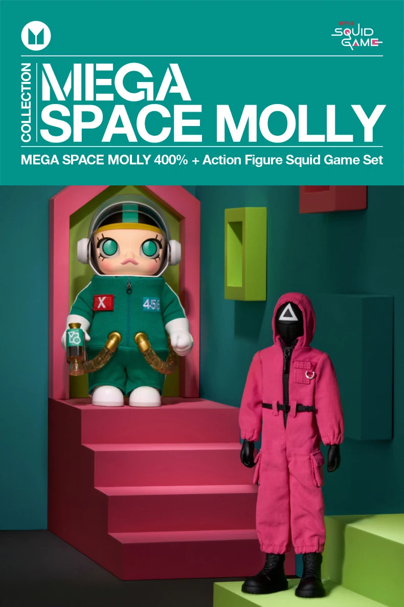 POP MART MEGA SPACE MOLLY 400% Squid Game Set | BlindBox NZ